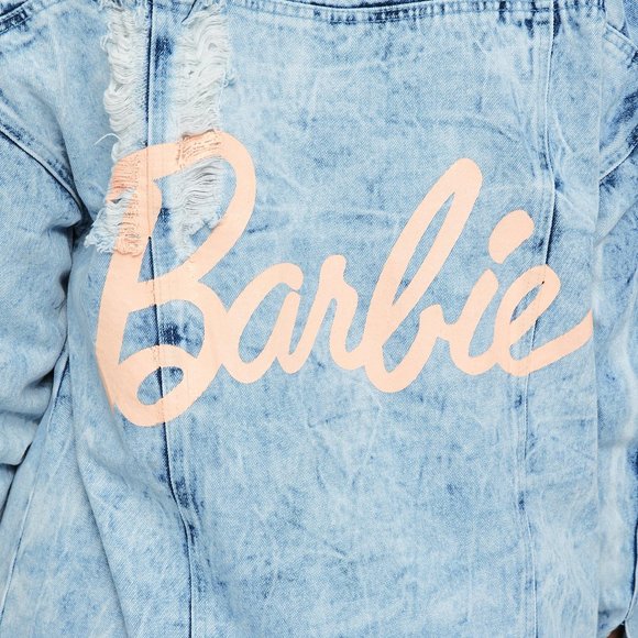 Missguided | Jackets & Coats | Missguided Barbie Oversized Acid Wash ...